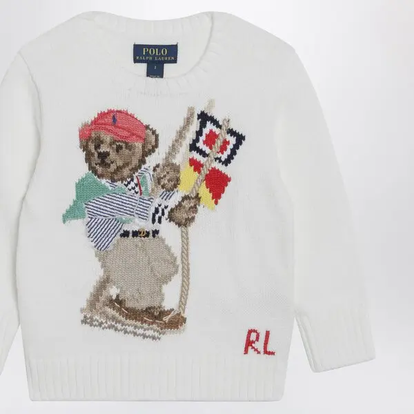 Polo Ralph Lauren Cotton Sweater With Polo Bear