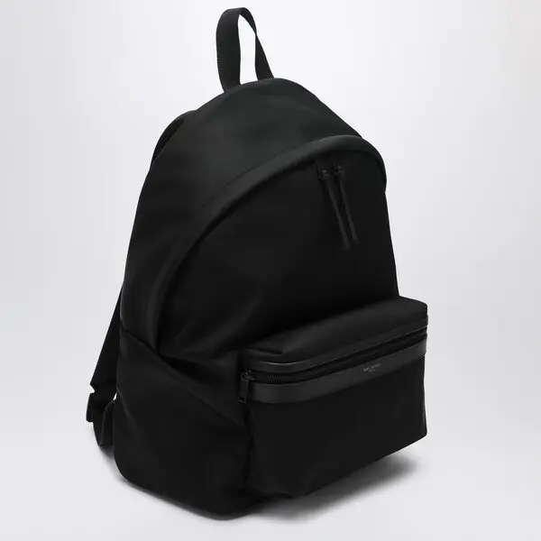 Saint Laurent Leather And Nylon Backpack - Black