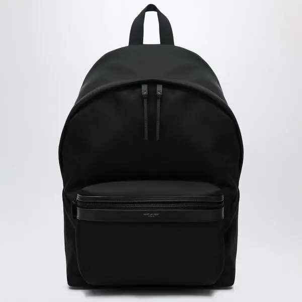 Saint Laurent Leather And Nylon Backpack - Black