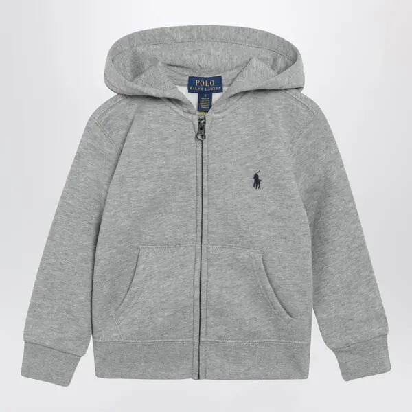Polo Ralph Lauren Cotton Blend Zip-up Hoodie - Grey