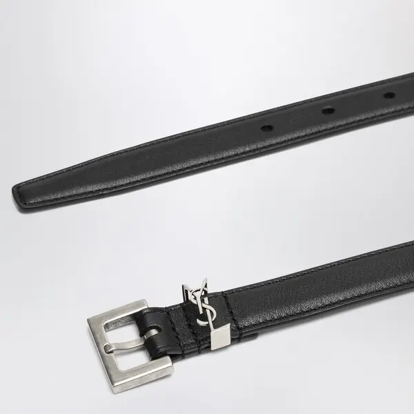 Saint Laurent Cassandre Leather Belt