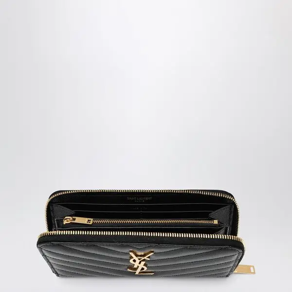 Saint Laurent Cassandre Matelassé Wallet - Black
