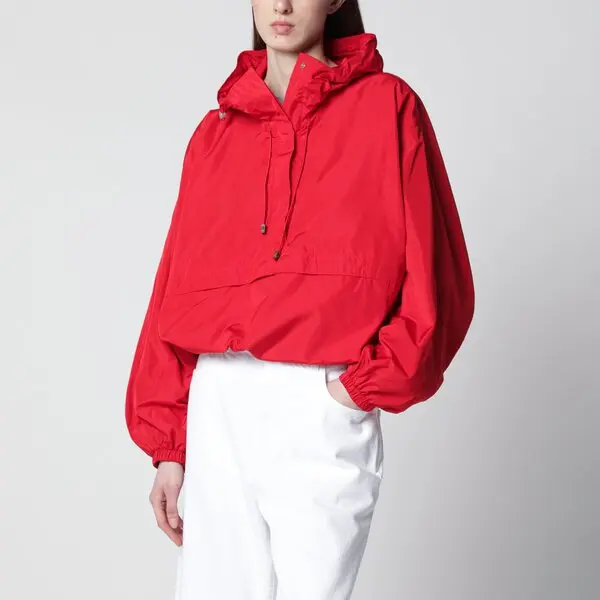 RÓHE Windbreaker In Silk-blend Fabric - Red