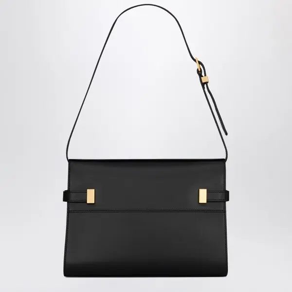 Saint Laurent Manhattan Small Leather Shoulder Bag - Black