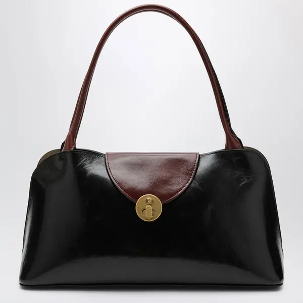 Versace Vivian East/west Leather Bag - Black