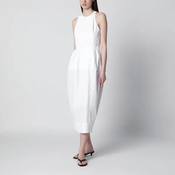 RÓHE Midi Cotton Dress - White