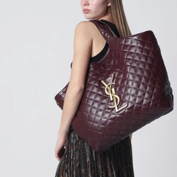 Saint Laurent Icare Oversized Quilted Leather Shopping Bag