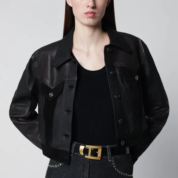 Versace Leather Belt - Black