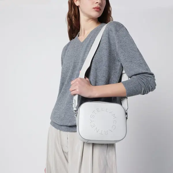 Stella McCartney Camera Bag With Logo And Shoulder Strap - Grey
