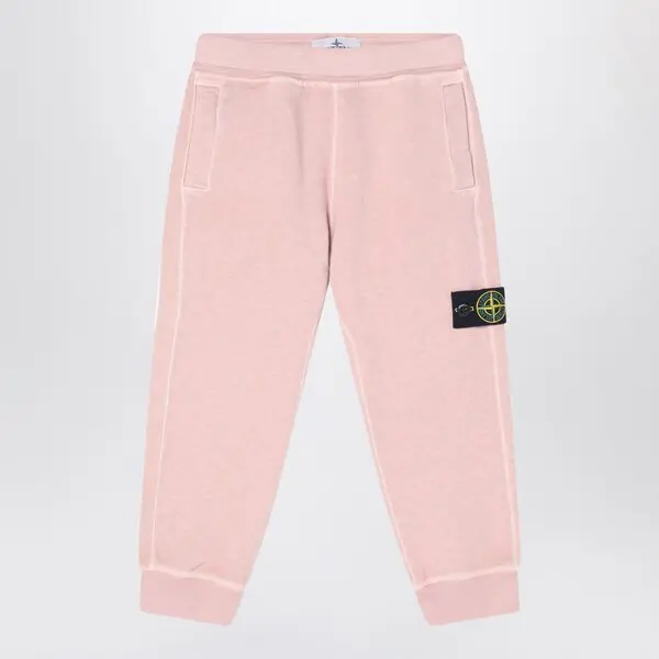 Stone Island Cotton Jogging Pants - Pink