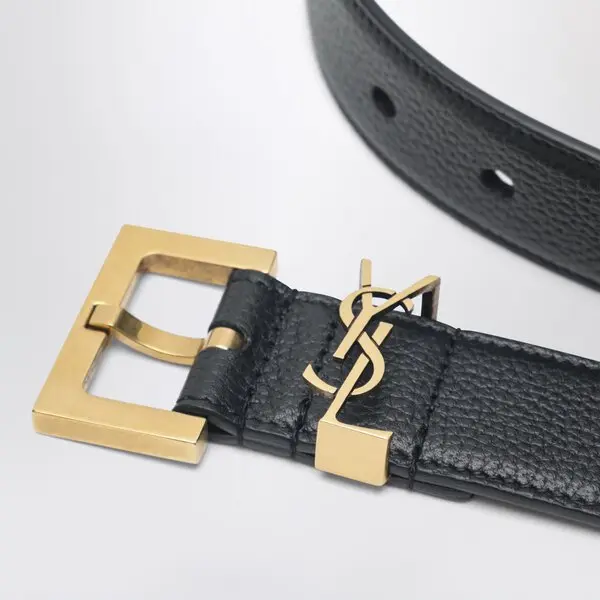 Saint Laurent Cassandre Belt - Black