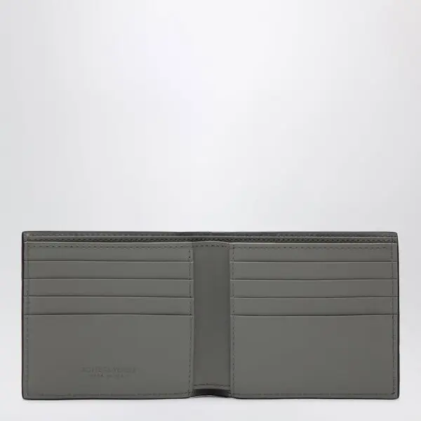Bottega Veneta Night Blue/grey Intrecciato Bi-fold Wallet - Multicolor