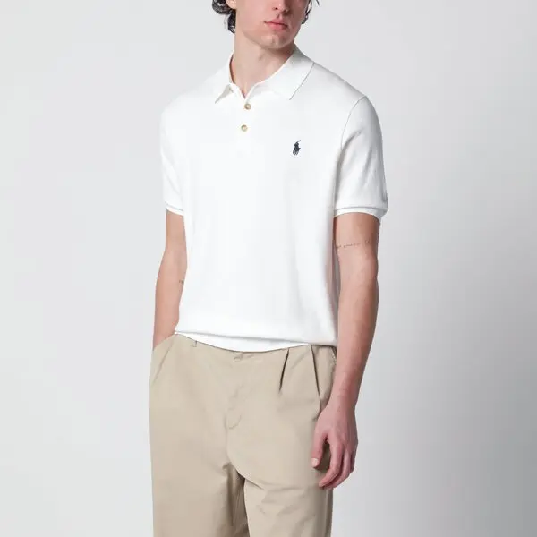 Polo Ralph Lauren Cotton Polo-collar Sweater - White