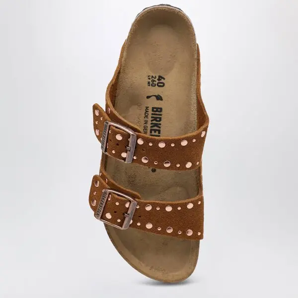 BIRKENSTOCK Arizona Rivet Suede Slides