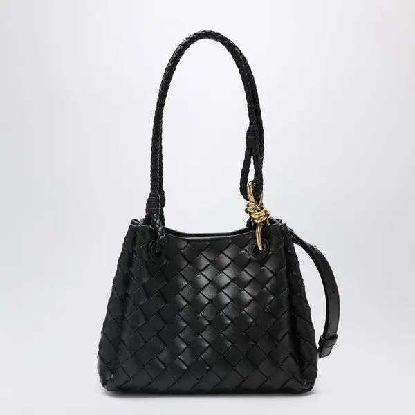 Bottega Veneta Small Leather Shoulder Bag - Black