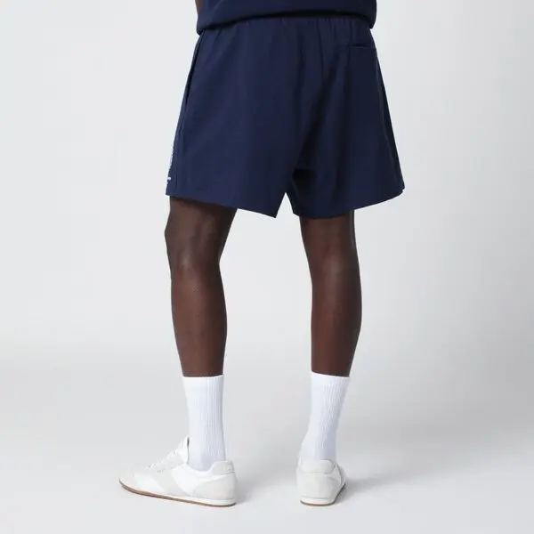 Polo Ralph Lauren Cotton Shorts With Graphic Logo - Blue
