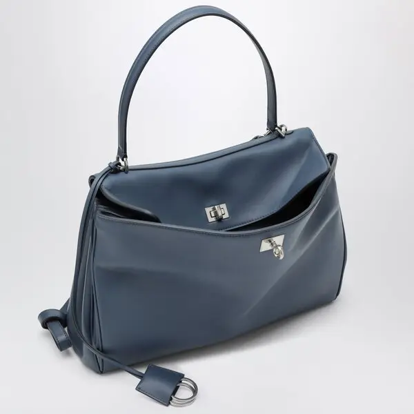 Balenciaga Rodeo Medium Smooth Calfskin Bag - Blue