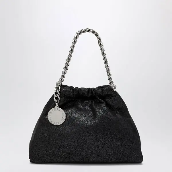 Stella McCartney Falabella Mini Drawstring Shoulder Bag - Black