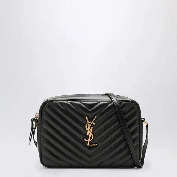 Saint Laurent Lou Quilted Leather Camera Bag - Black