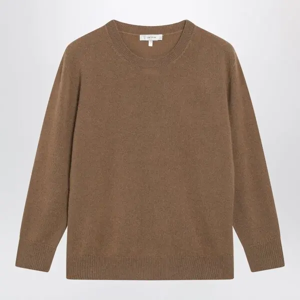 THE ROW Noler Crewneck Cashmere Sweater - Beige