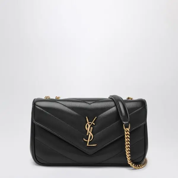 Saint Laurent Small Loulou Bag In Leather - Black