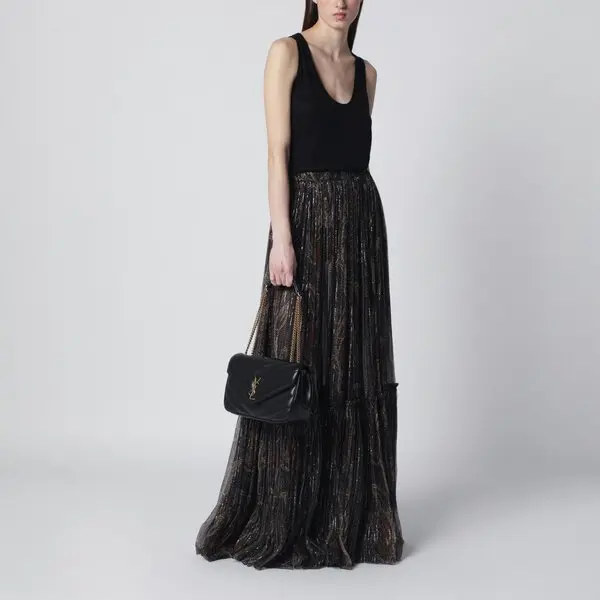 Saint Laurent Loulou Shoulder Bag - Black
