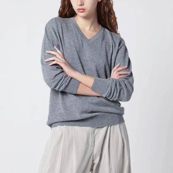THE ROW Nian Cashmere Sweater - Grey