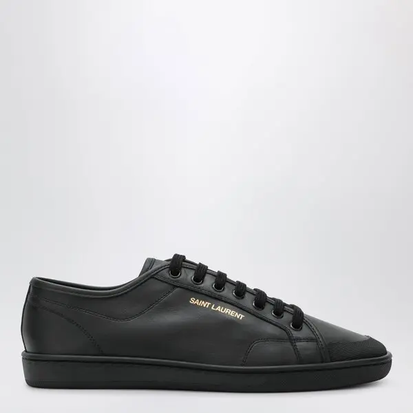 Saint Laurent Gym Sneakers In Smooth Leather - Black