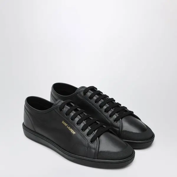 Saint Laurent Gym Sneakers In Leather - Black