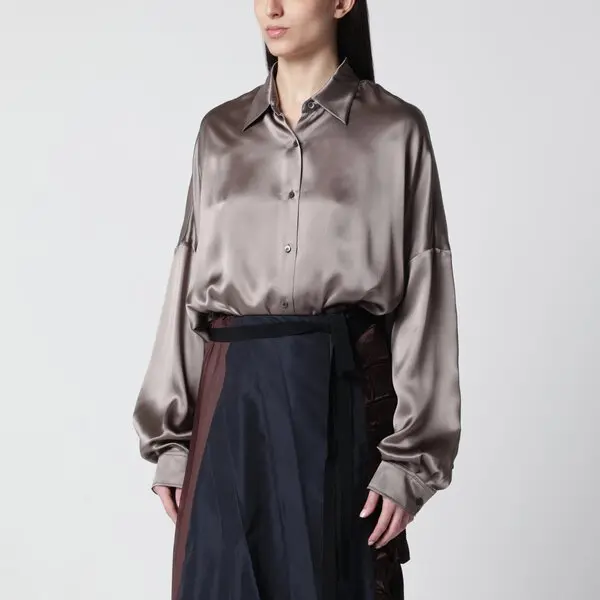 Dries Van Noten Shirt In Silk - Grey