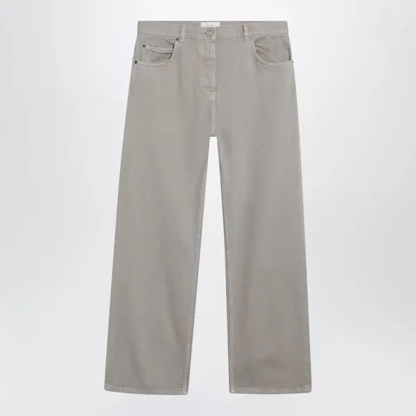 THE ROW Finbar Cotton Jeans - Grey