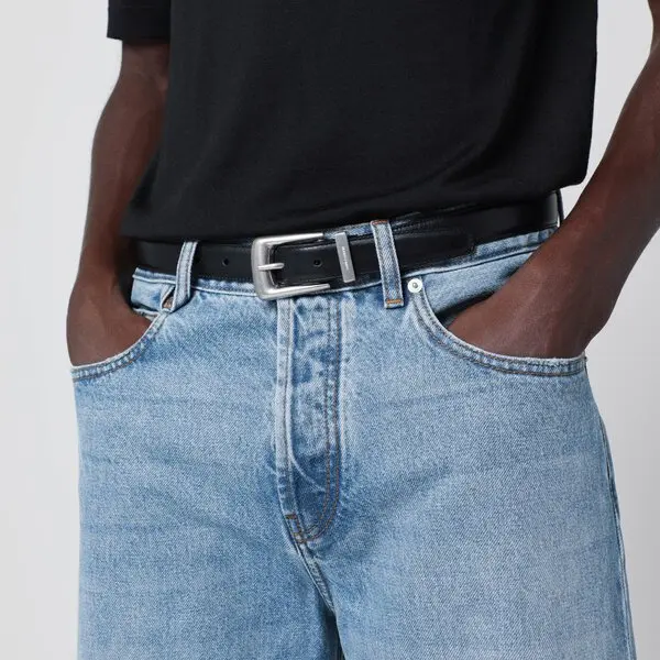 Saint Laurent Smooth Leather Folk Belt