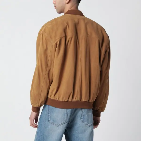 Saint Laurent Suede Bomber Jacket
