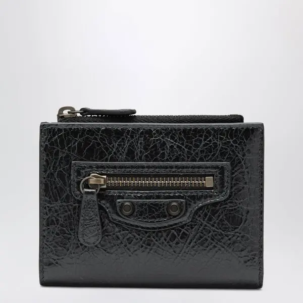 Balenciaga Le City Bi-fold Lambskin Wallet - Black
