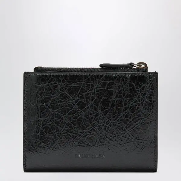 Balenciaga Le City Bi-fold Lambskin Wallet - Black