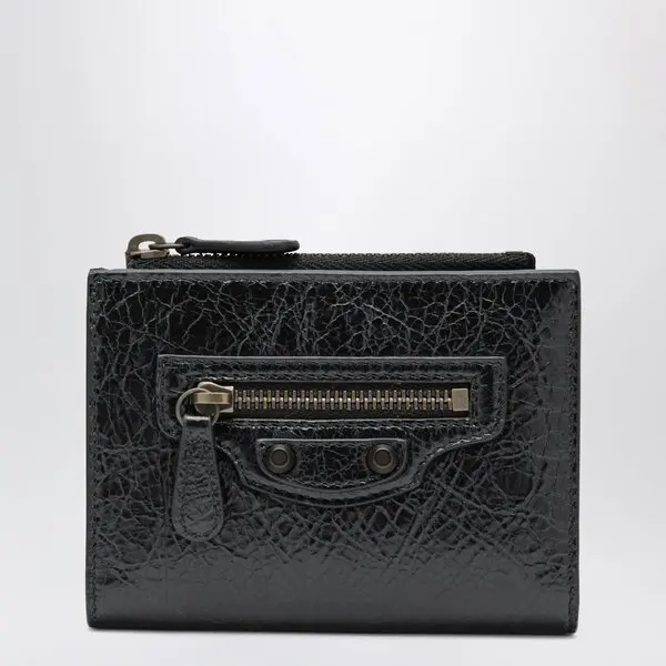 Balenciaga Le City Bi-fold Lambskin Wallet - Black
