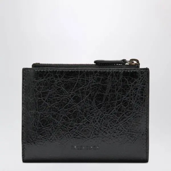 Balenciaga Le City Bi-fold Lambskin Wallet - Black