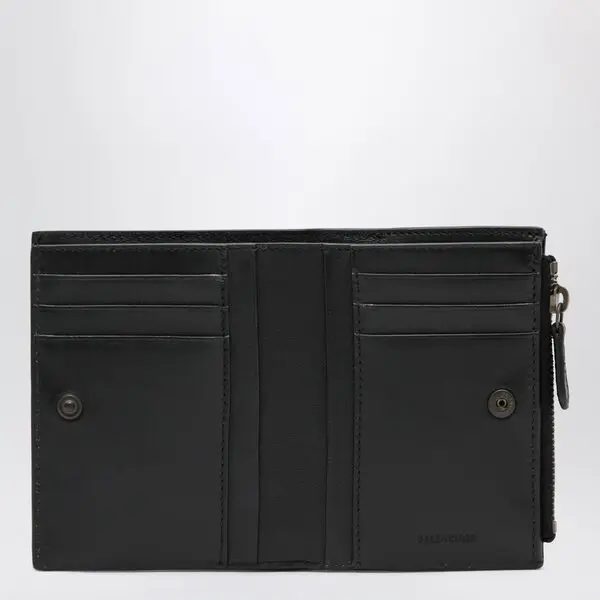 Balenciaga Le City Bi-fold Lambskin Wallet - Black