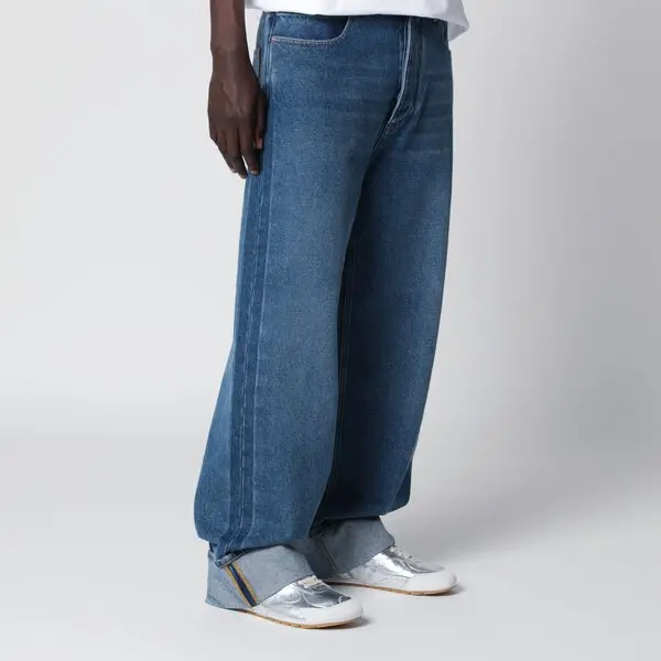 Bottega Veneta Wide-leg Jeans With Cuffed Hem
