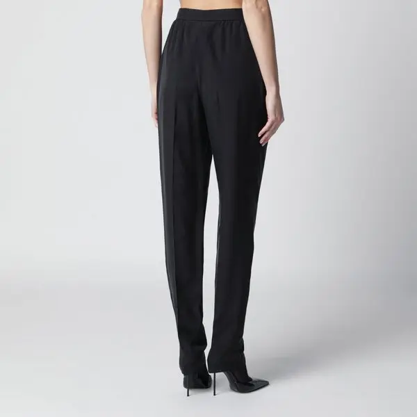 Saint Laurent Tailored Trousers In Habutai Silk