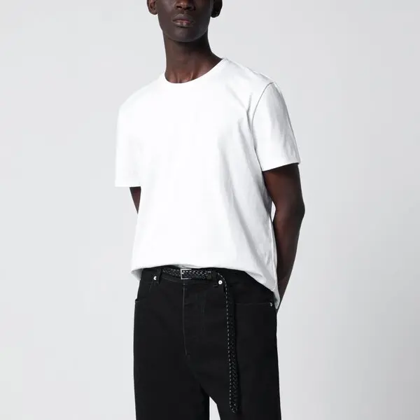 Saint Laurent Oversized Cotton T-shirt With Cassandre Logo - White