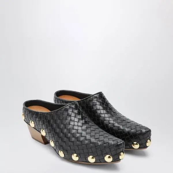 Bottega Veneta Gondola Studded Woven Leather Clogs