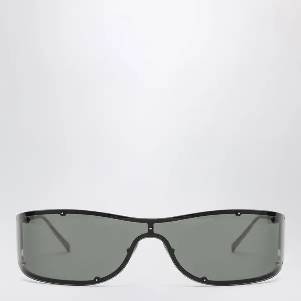 Saint Laurent Sl 807 Shield Sunglasses In Silver And Grey - Metal