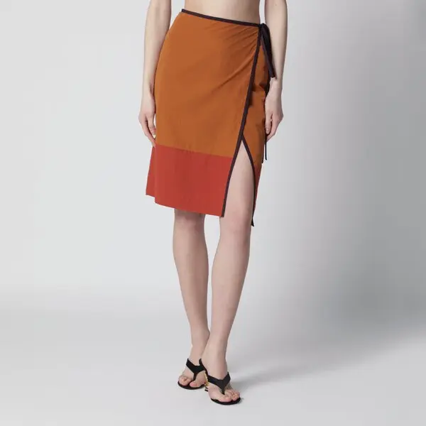 Saint Laurent Mid-rise Pencil Skirt - Yellow