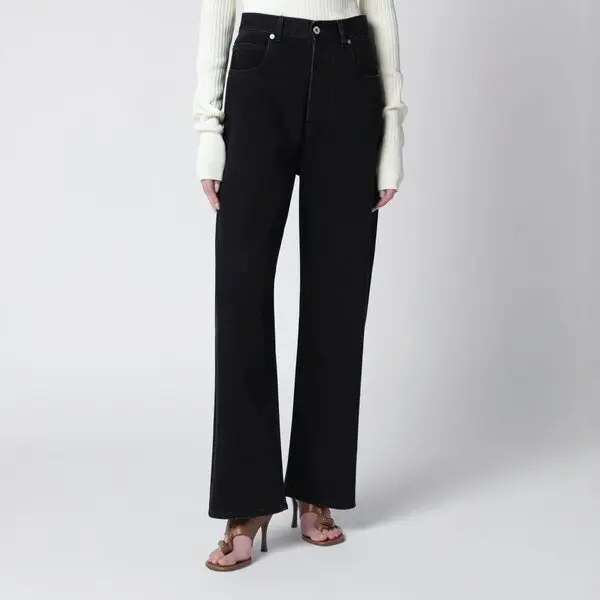 Bottega Veneta Wide-leg High-waisted Jeans - Black