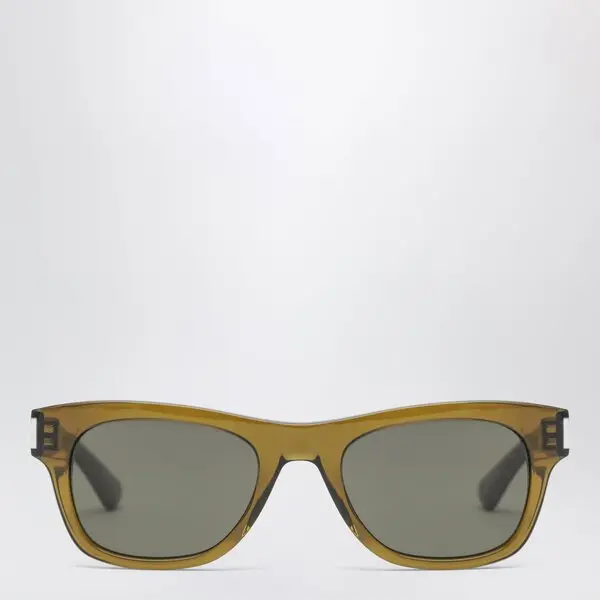 Saint Laurent Olive Rectangular Sunglasses - Brown
