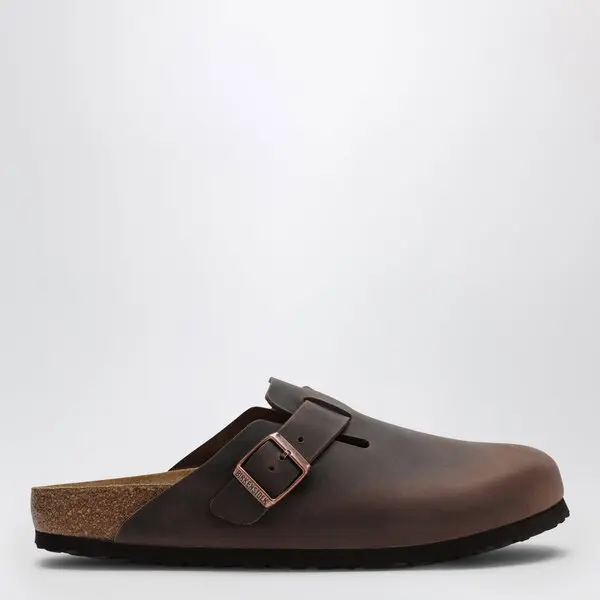 BIRKENSTOCK Habana Oiled Leather Boston Clogs - Brown