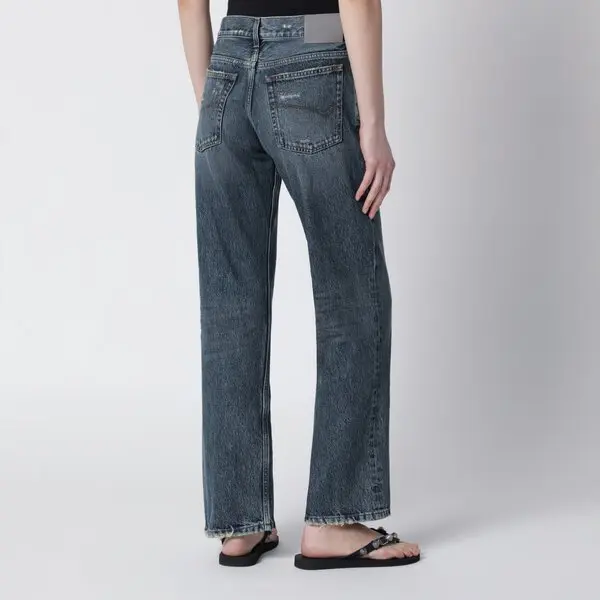 Balenciaga Vintage Straight-leg Jeans - Blue