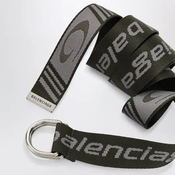 Balenciaga D-ring Belt With Loop Sports Icon Motif - Green