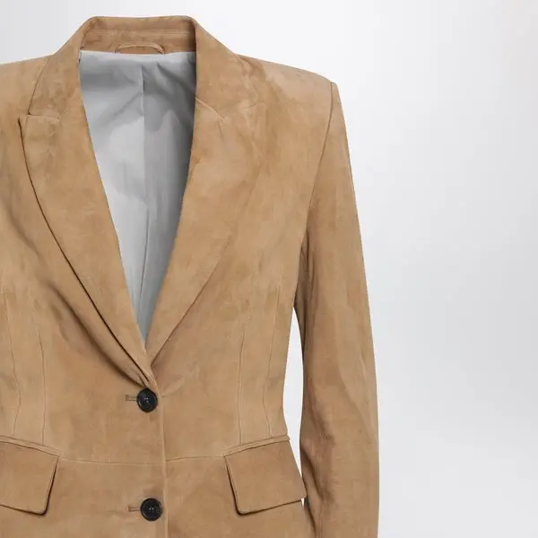 SWORD 6644 Suede Single-breasted Jacket